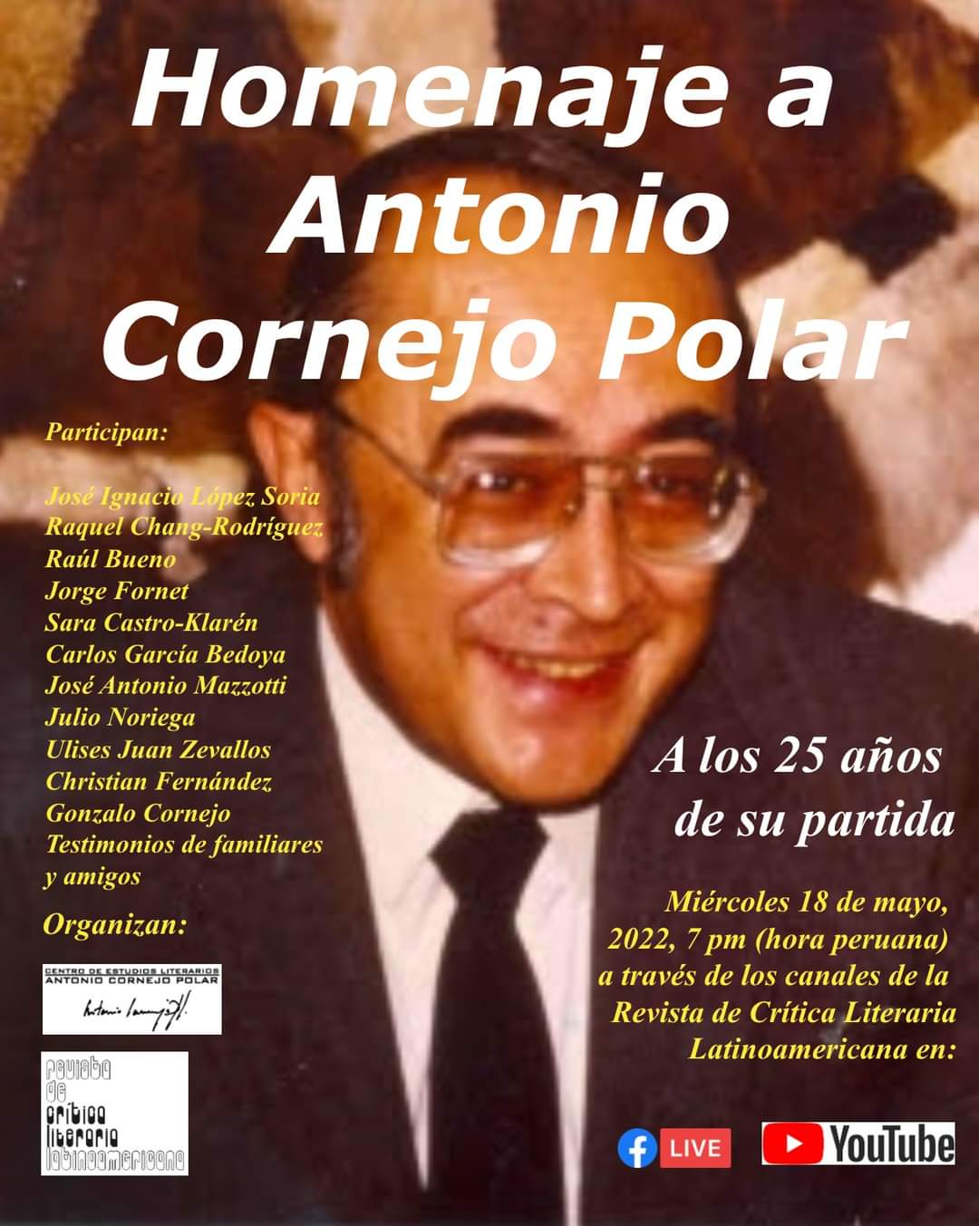 Homenaje a Antonio Cornejo Polar a los 25 años de su partida - Reditel
